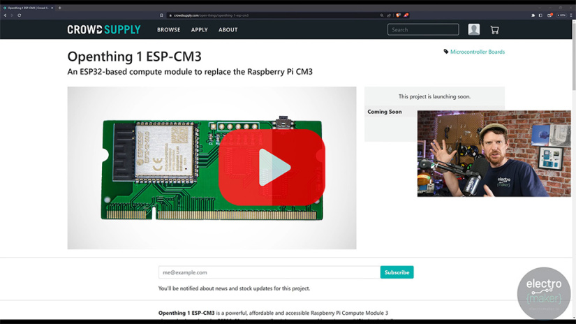 Could this ESP32-based compute module replace the Raspberry Pi CM3?